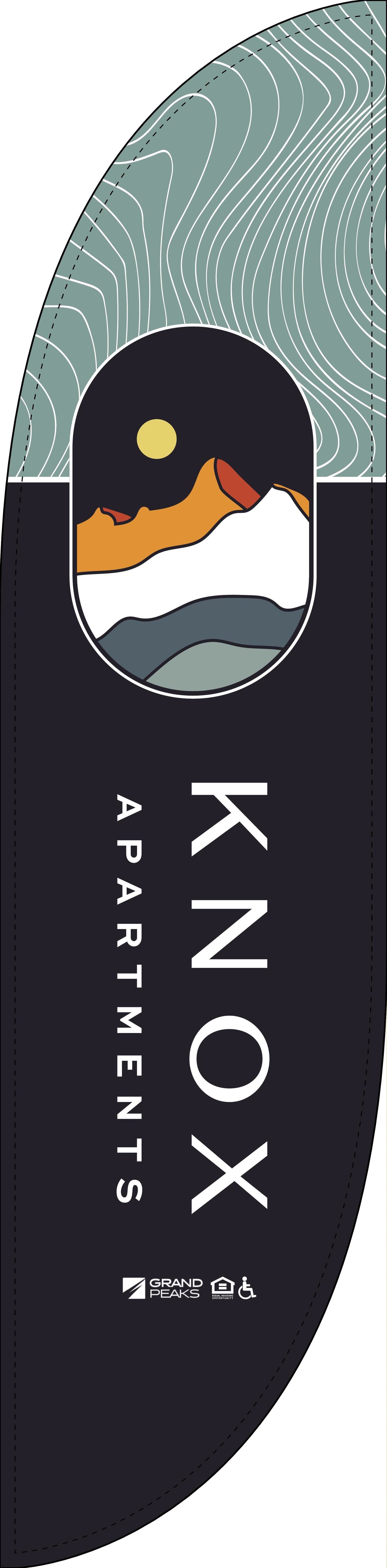 Banners + Flags | Knox Apts by April Saunders at Coroflot.com