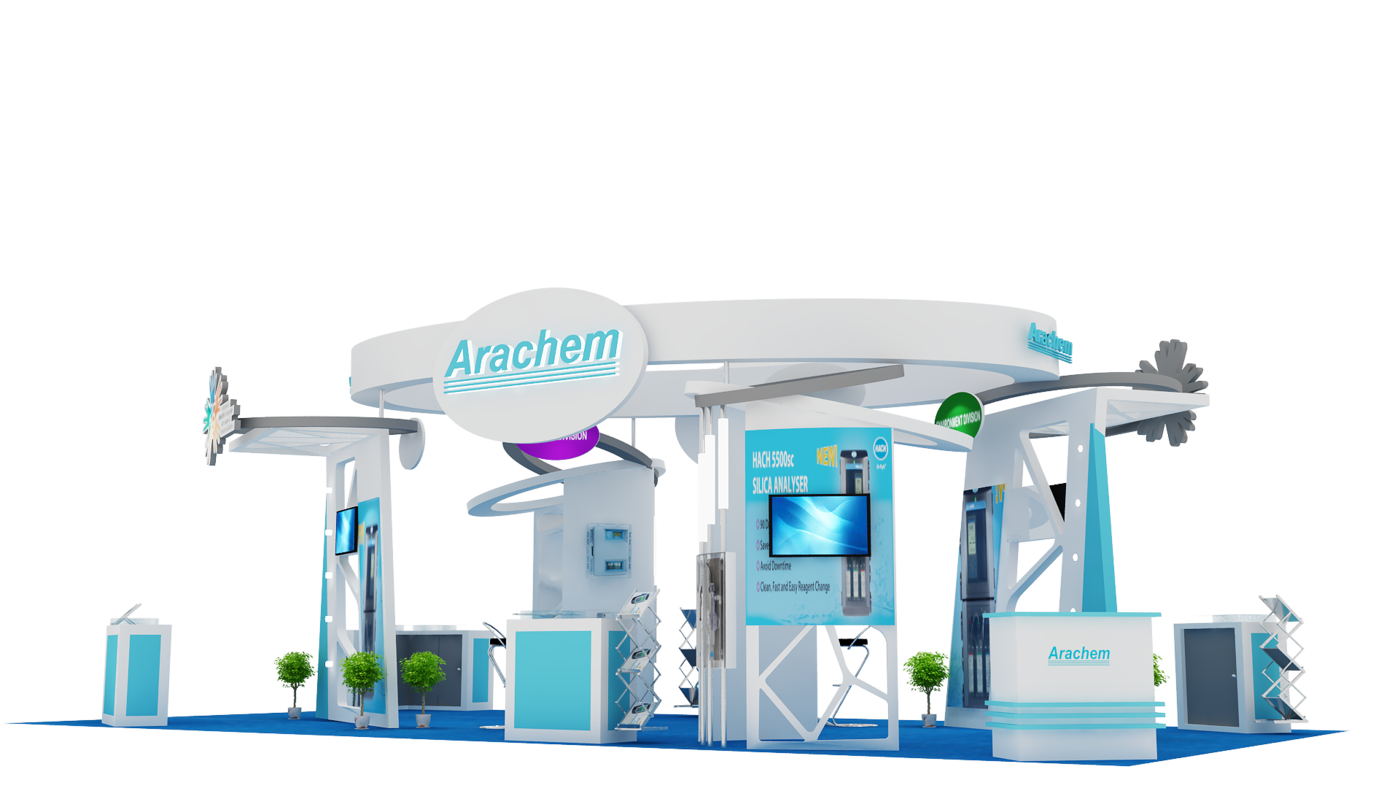 Arachem booth design by Muhammad Syarafuddin Khairul Anuar at Coroflot.com