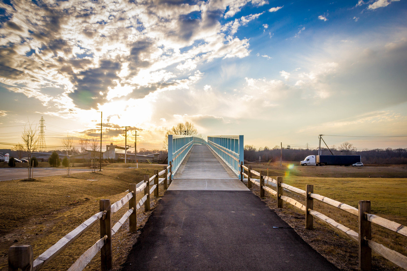 Orange Bridge at Sunset by Brian Henry at Coroflot.com