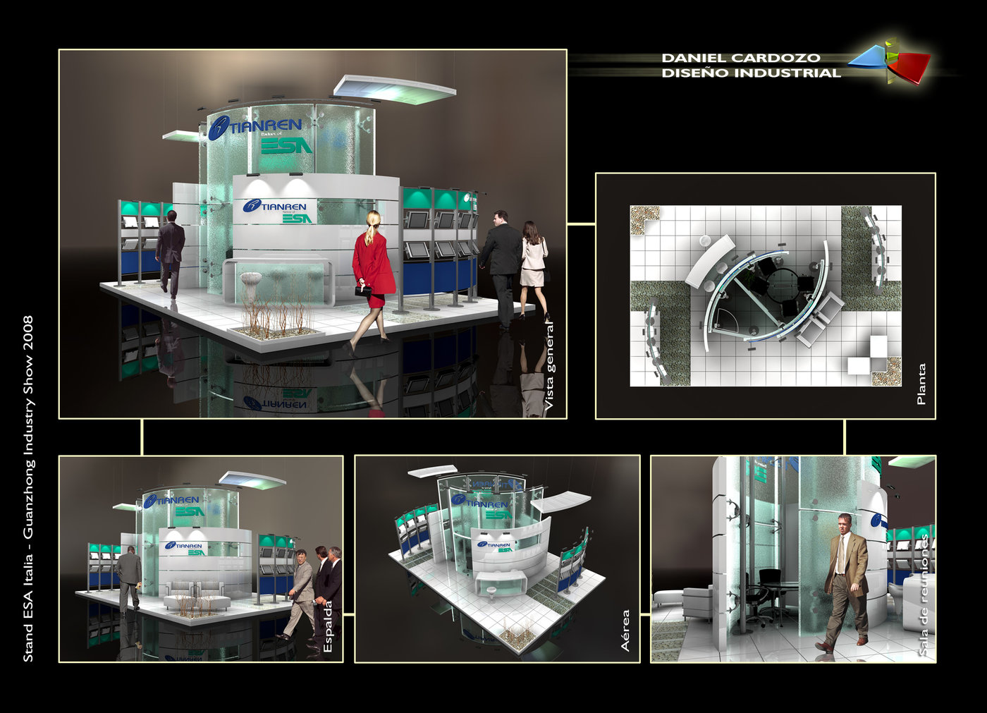 Exhibit Booth / Stand design by Daniel Cardozo at Coroflot.com