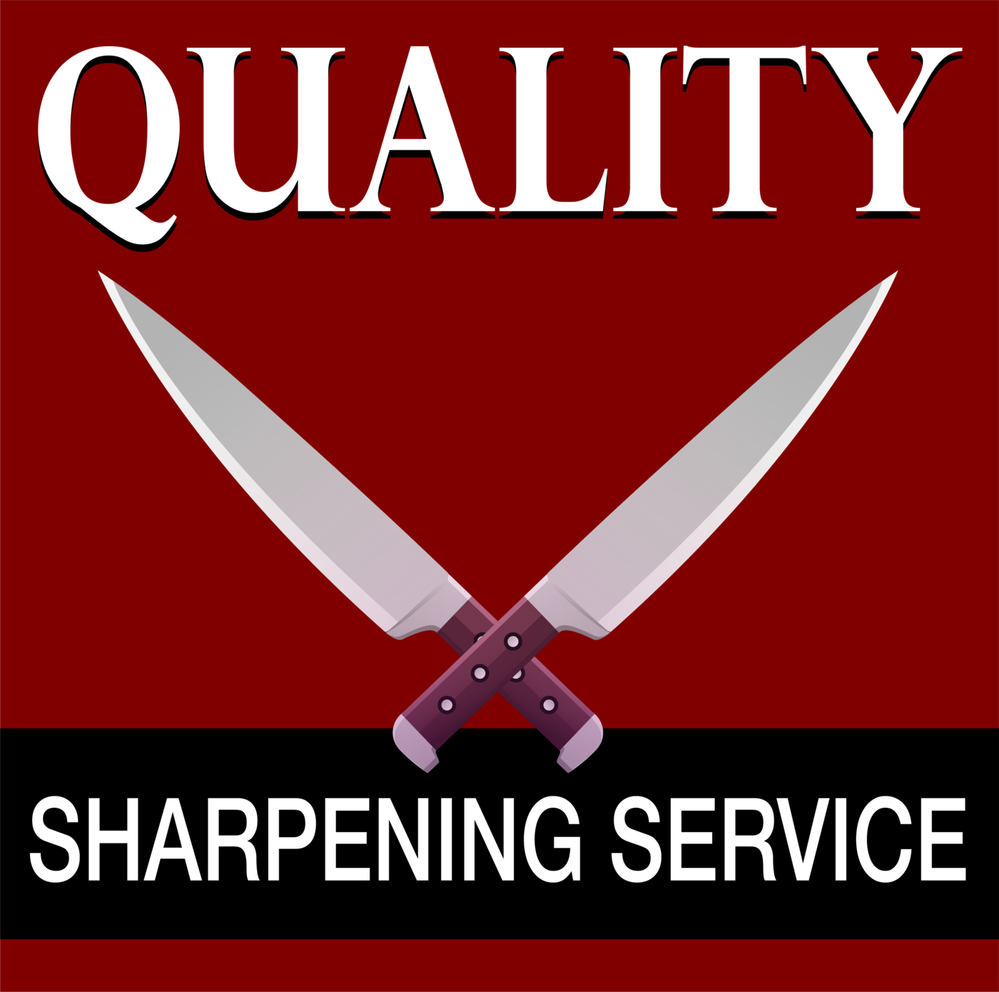Quality Sharpening Service Logo by DAMON PERRY at Coroflot.com