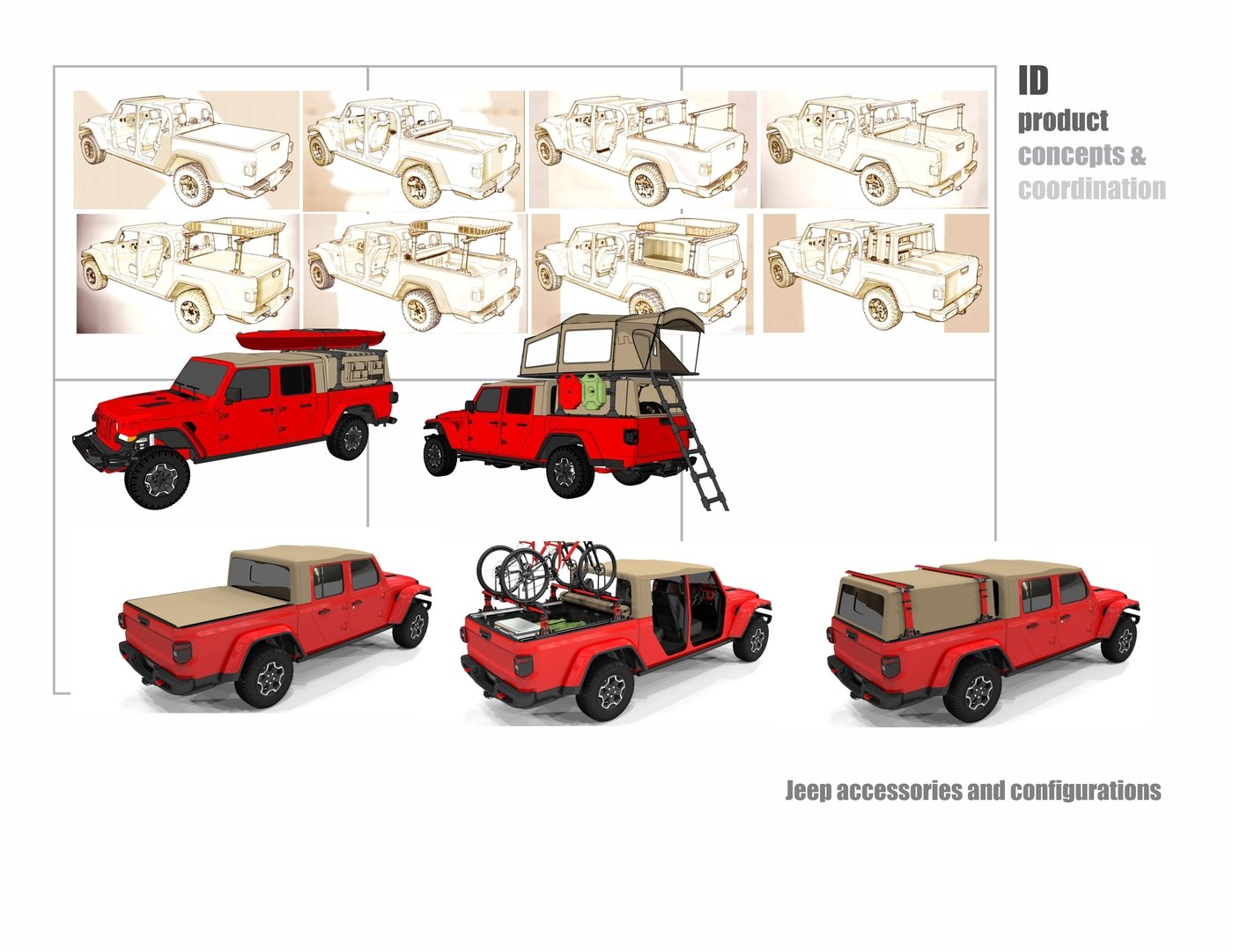 Jeep accessories and configurations by Dan Delaney at Coroflot.com