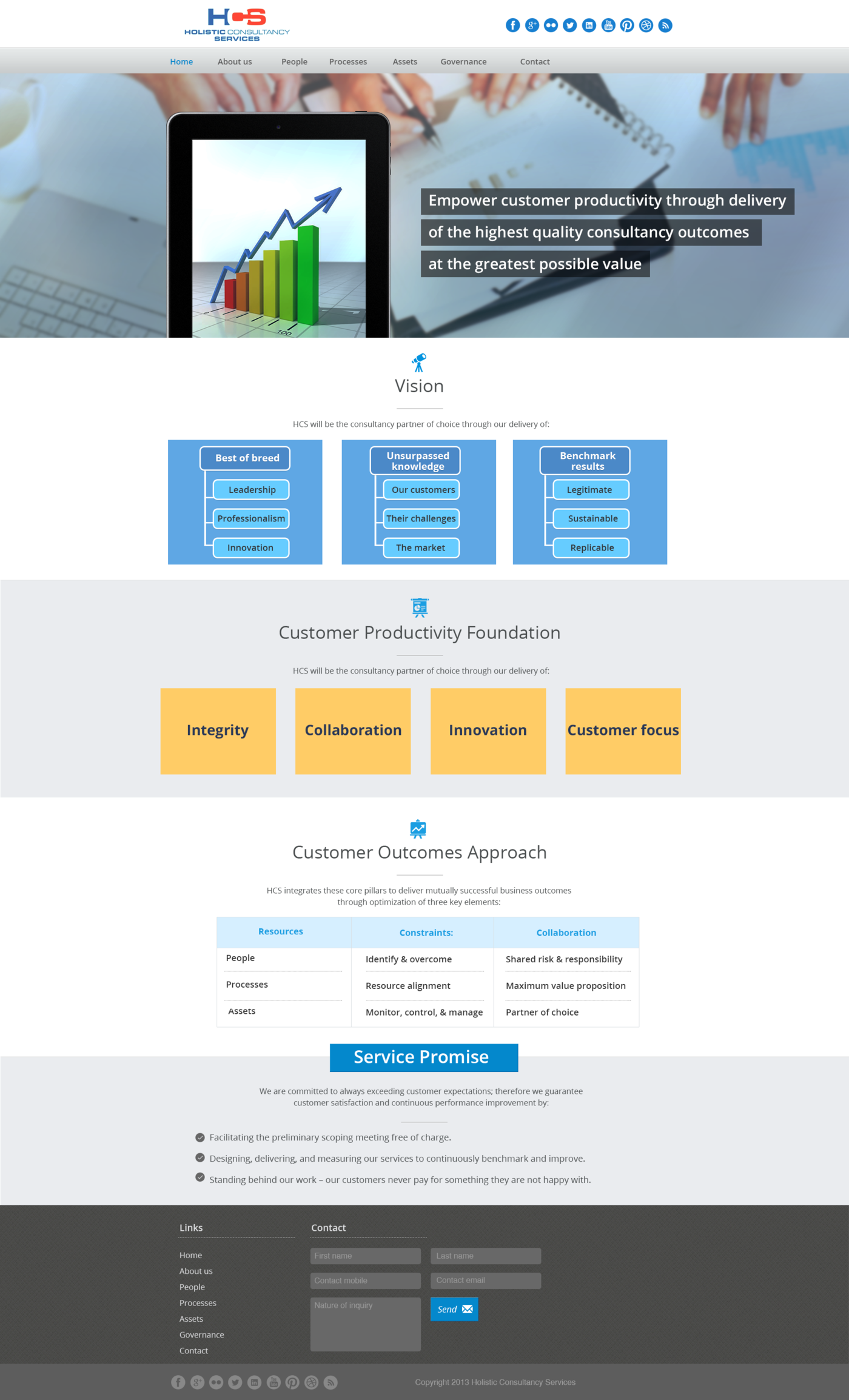 HCS Website Redesign by Cliff Viegas at Coroflot.com