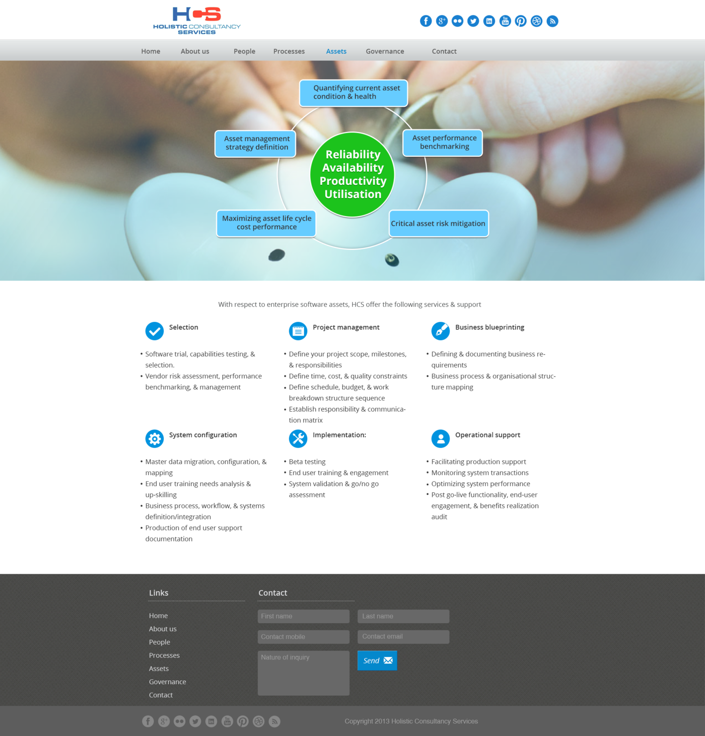HCS Website Redesign by Cliff Viegas at Coroflot.com