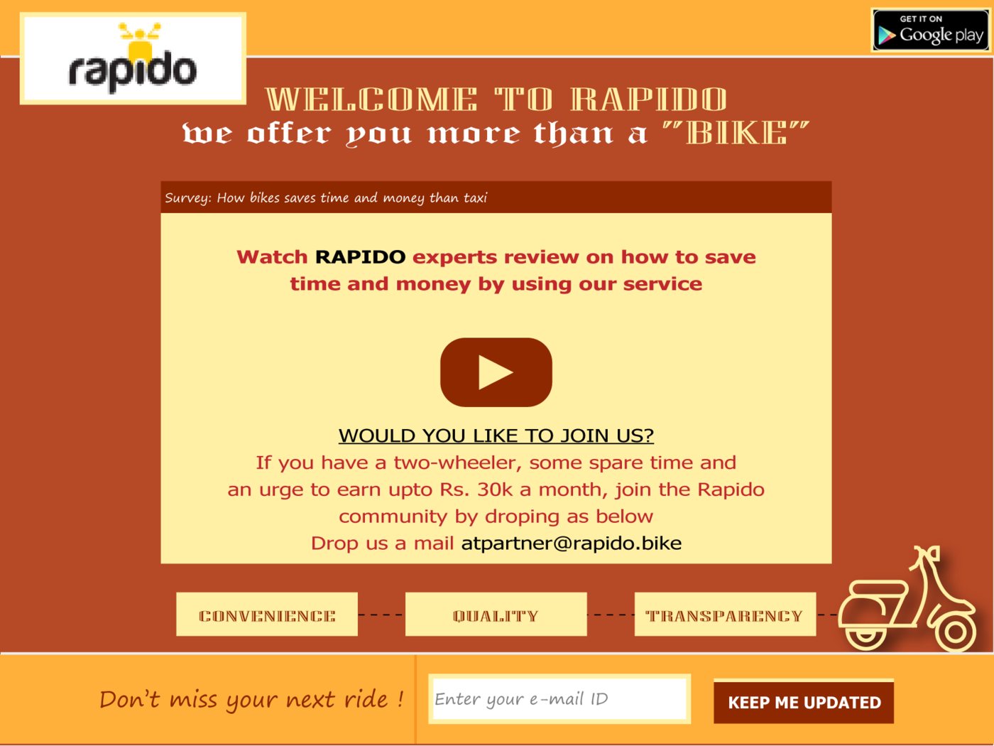 Concept for Rapido Facebook ad and Social campaign poster by Lokesh M E ...