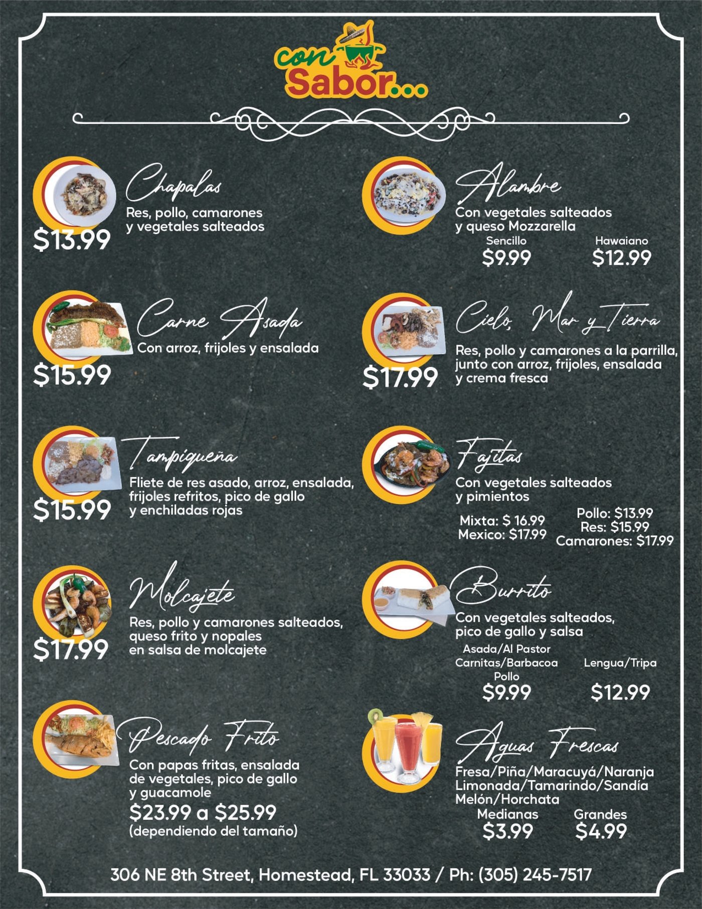 Menu Design - Con Sabor Restaurant by Andrés Nieto at Coroflot.com