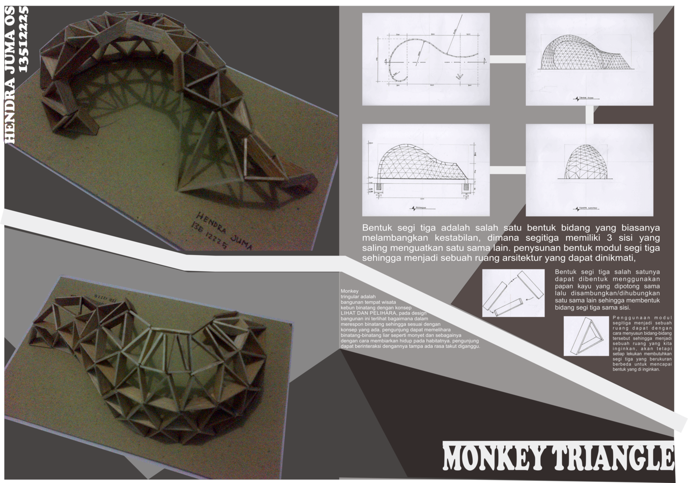 Monkey Triangle by Hendra Jos at Coroflot.com