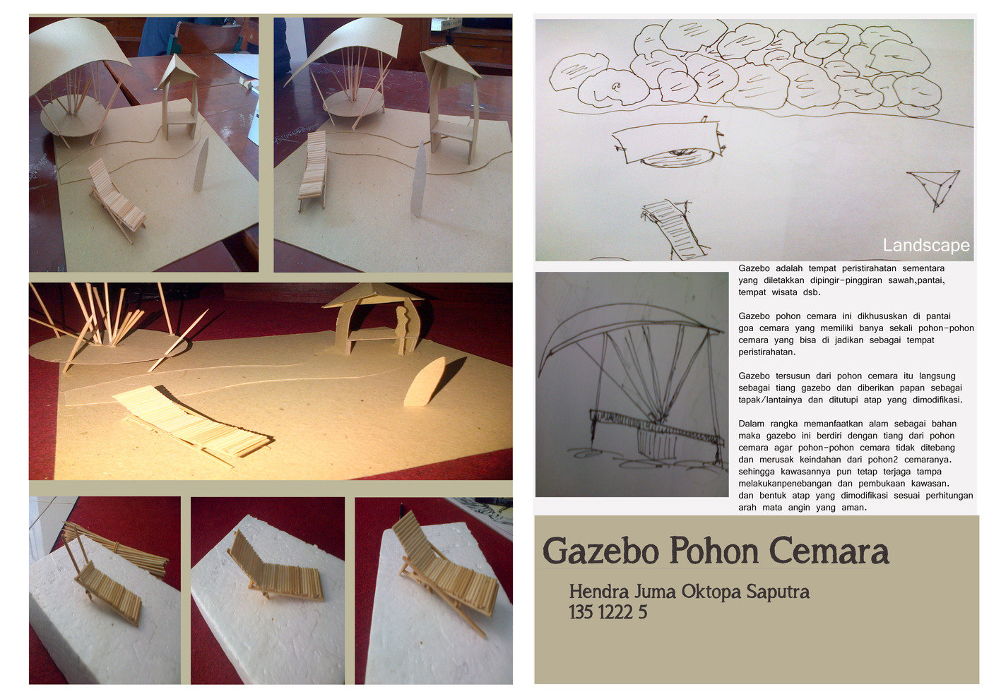 Gazebo Pohon Cemara by Hendra Jos at Coroflot.com