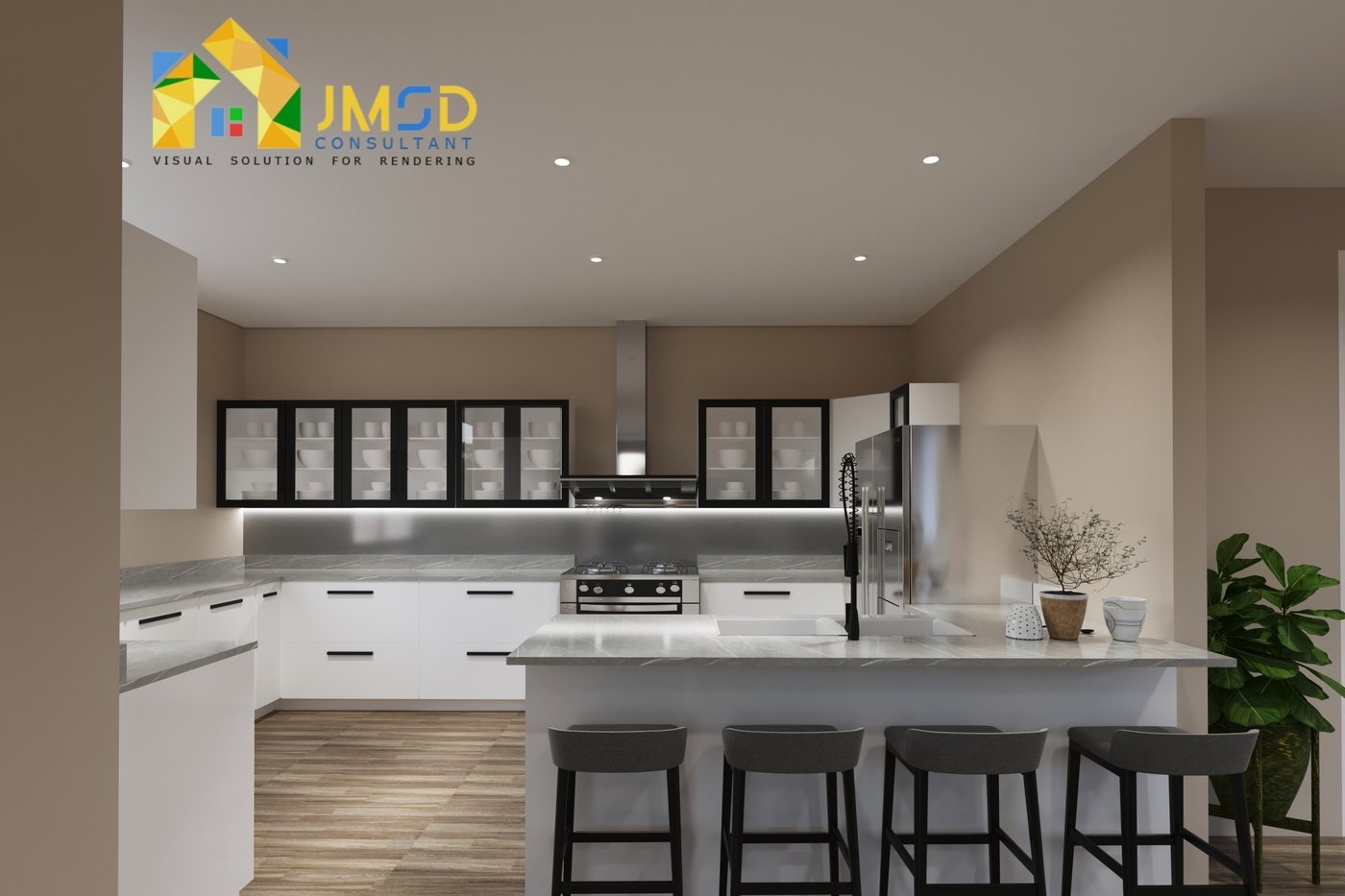 3D Kitchen Rendering Design Visualization Philadelphia Pennsylvania by ...