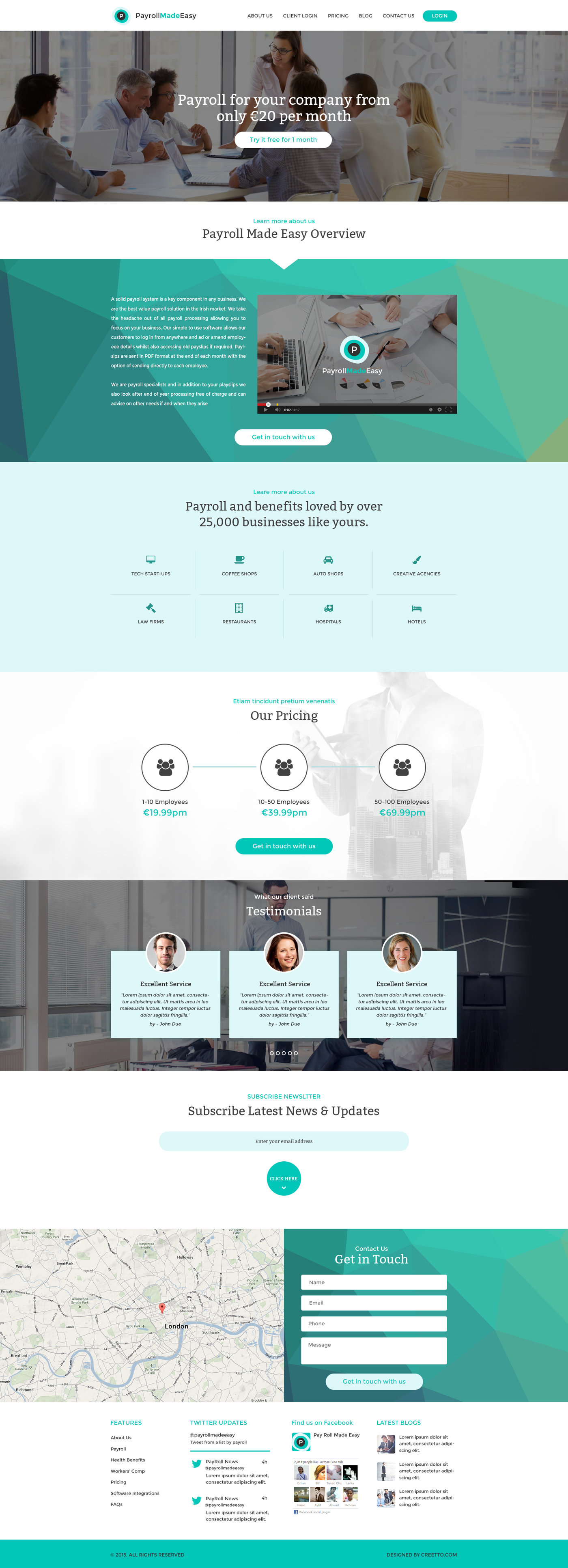 Payroll Company Website Design by Tariq Rehman at Coroflot.com
