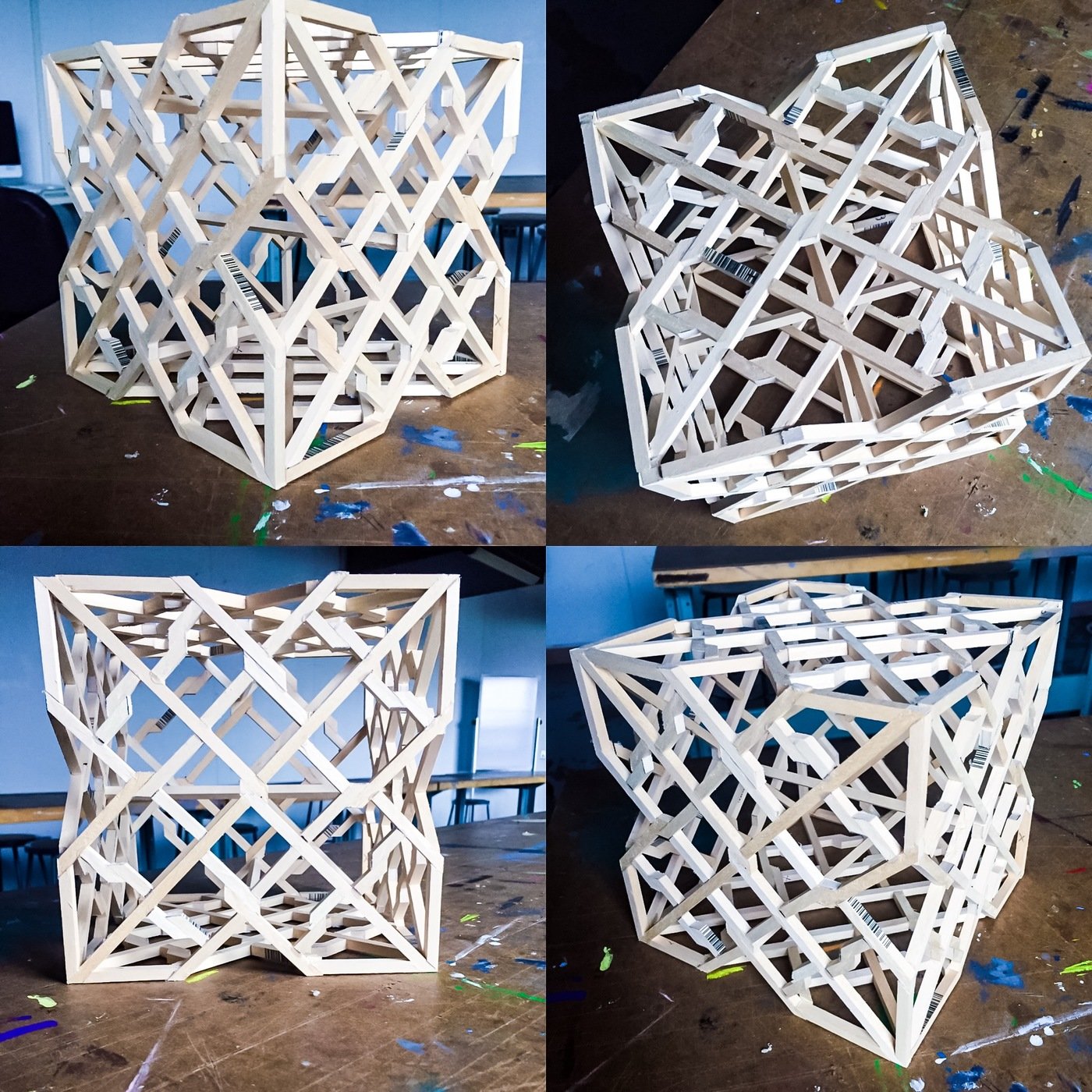 3D Skeletal Cube by Kirsten Wilson at Coroflot.com