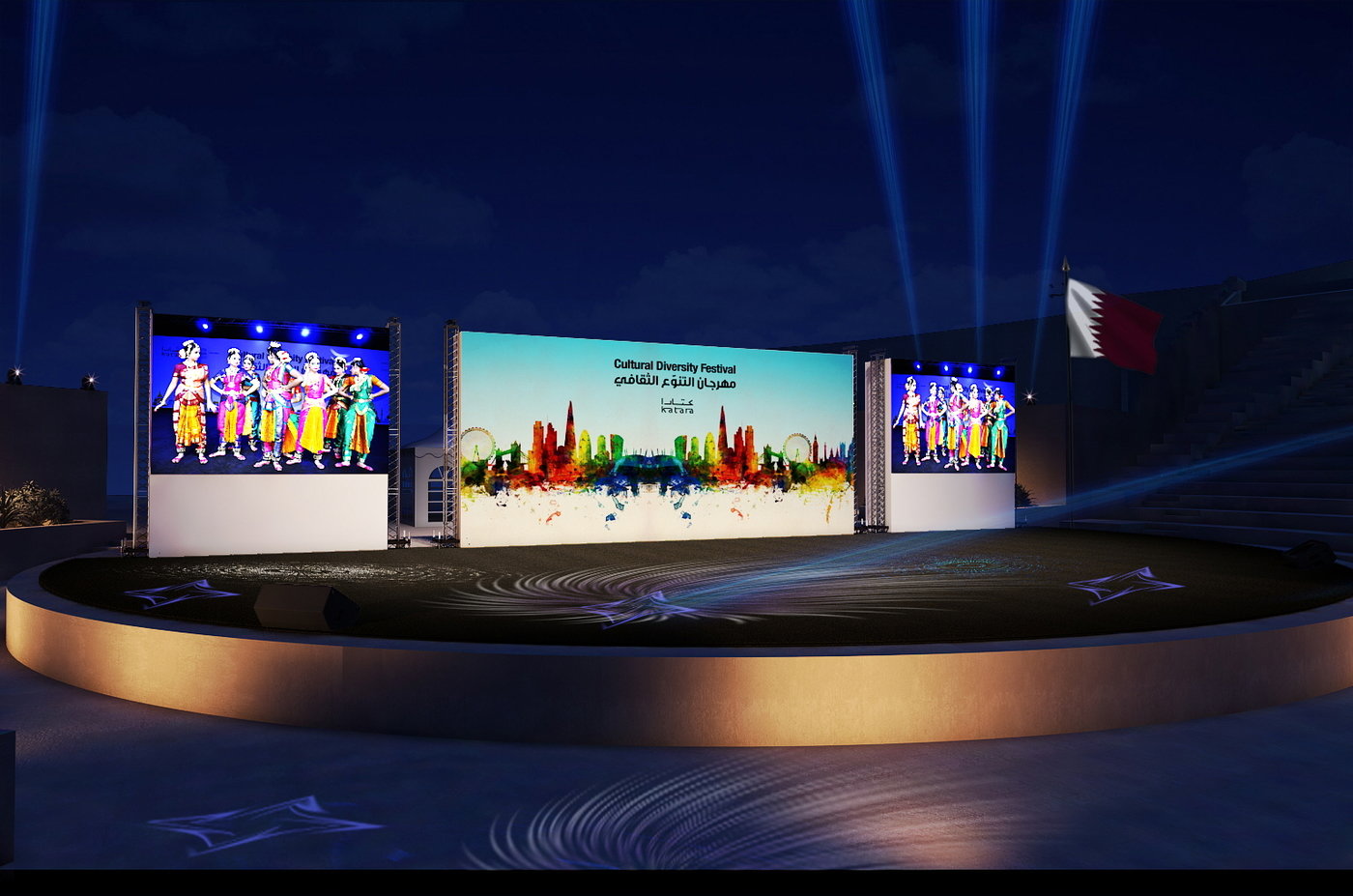 Stage design by Ahmed Soliman at Coroflot.com
