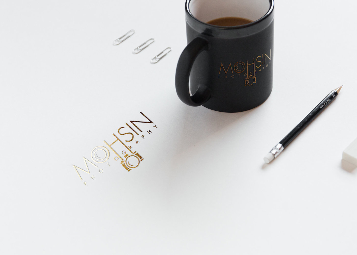 Mohsin Photography Logo by Shahbaz ul Hassan at Coroflot.com