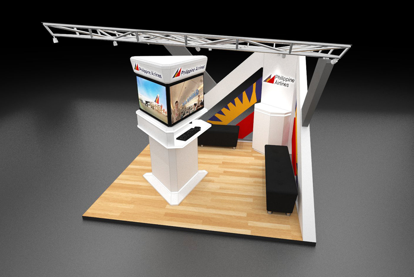 Philippine Airlines Exhibit Booth Concept by Julian Ricardo Geronimo at ...