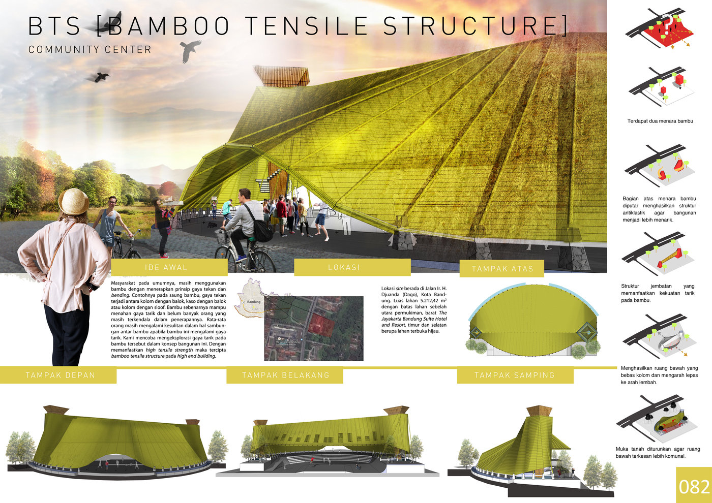 Bamboo Community Center by Arif Rachman Hidayat at Coroflot.com