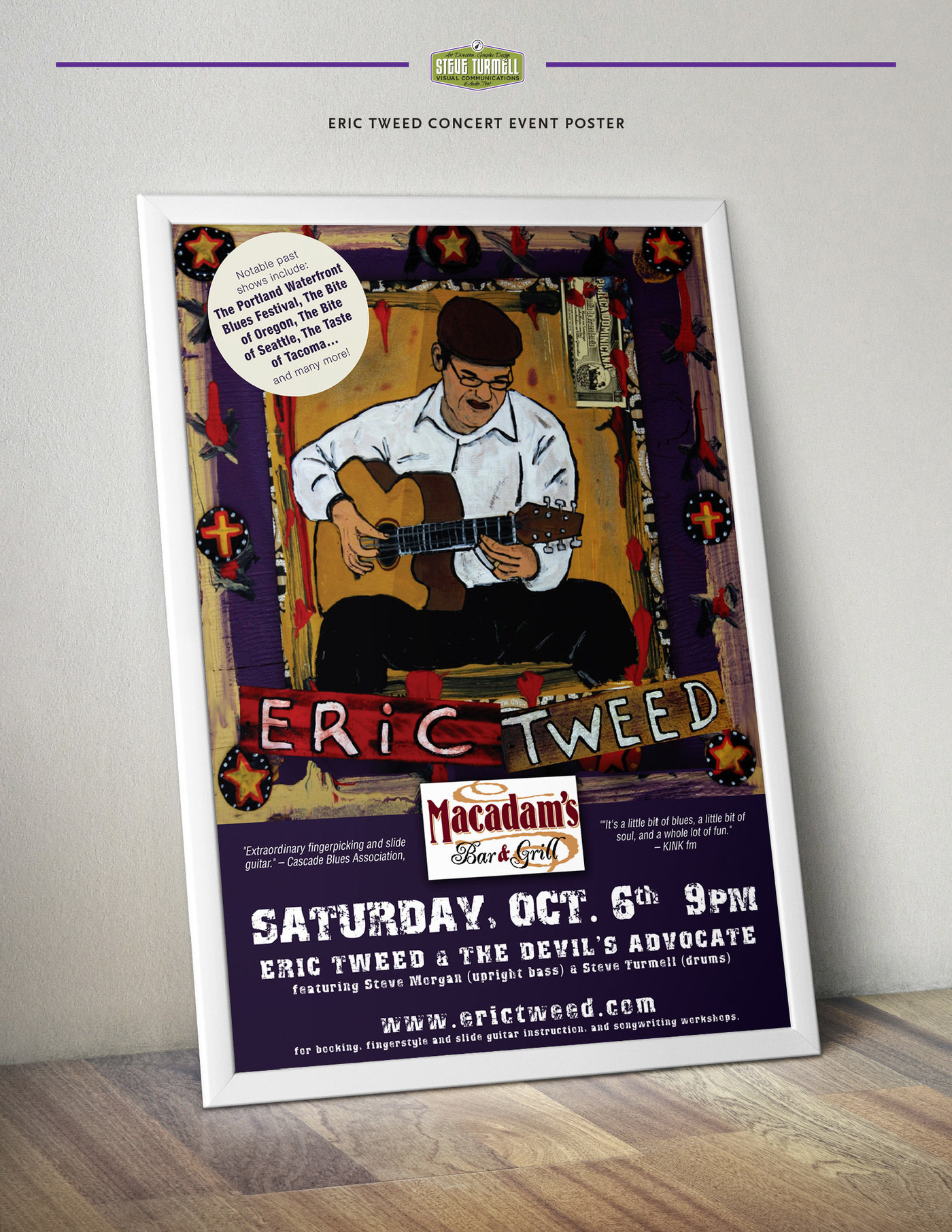 Concert Event Poster by Steve Turmell at Coroflot.com