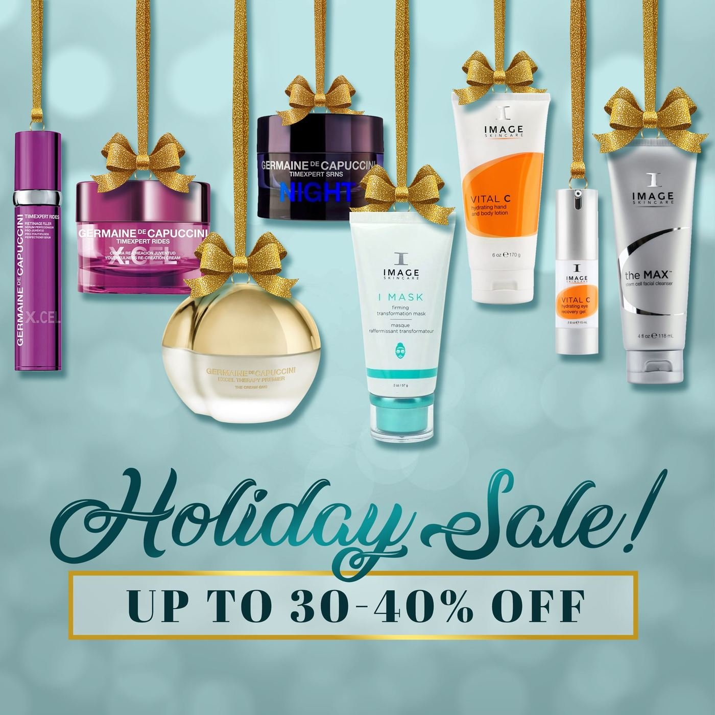 Temple Skincare & Spa Christmas Promo Poster by Karina So at Coroflot.com
