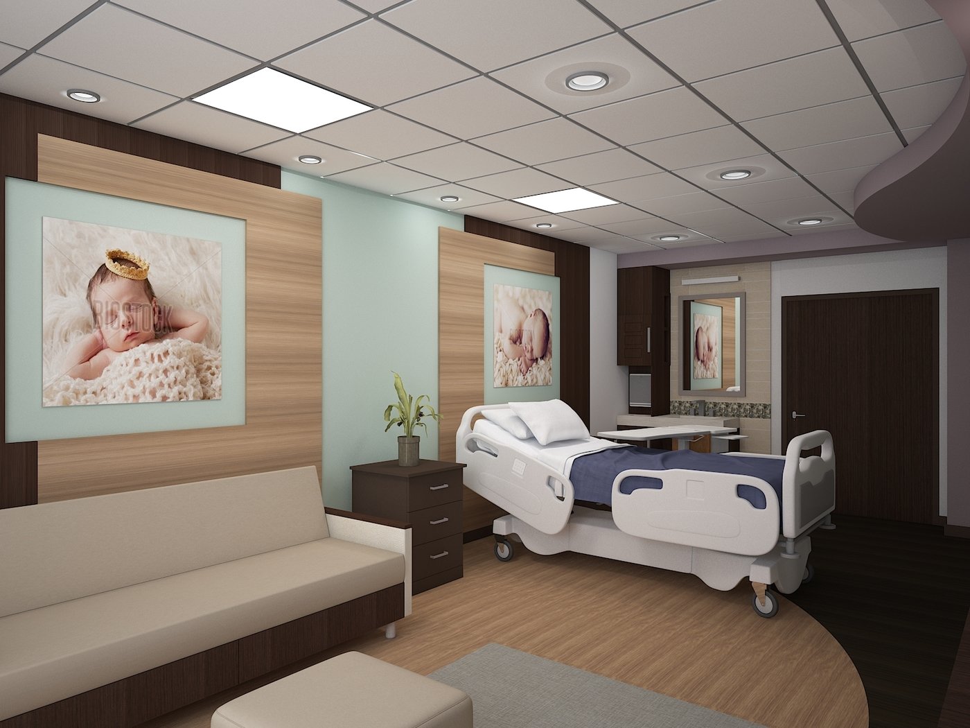 Doctor's Medical Center of Modesto Postpartum Unit by Jamie van Meurs ...