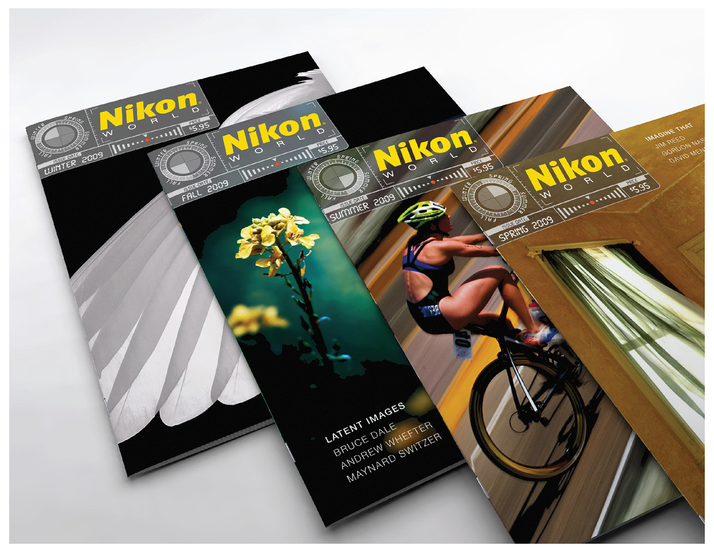 Nikon World Magazine - Masthead Design by Anthony C at Coroflot.com