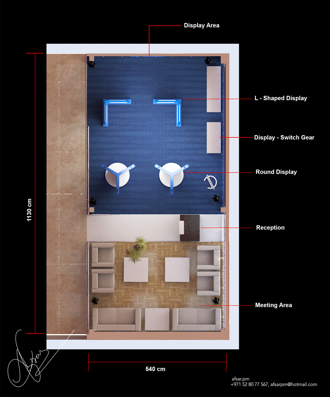 Al Fanar Office - Dubai, Proposed Design 2012 by Afsar P.M at Coroflot.com