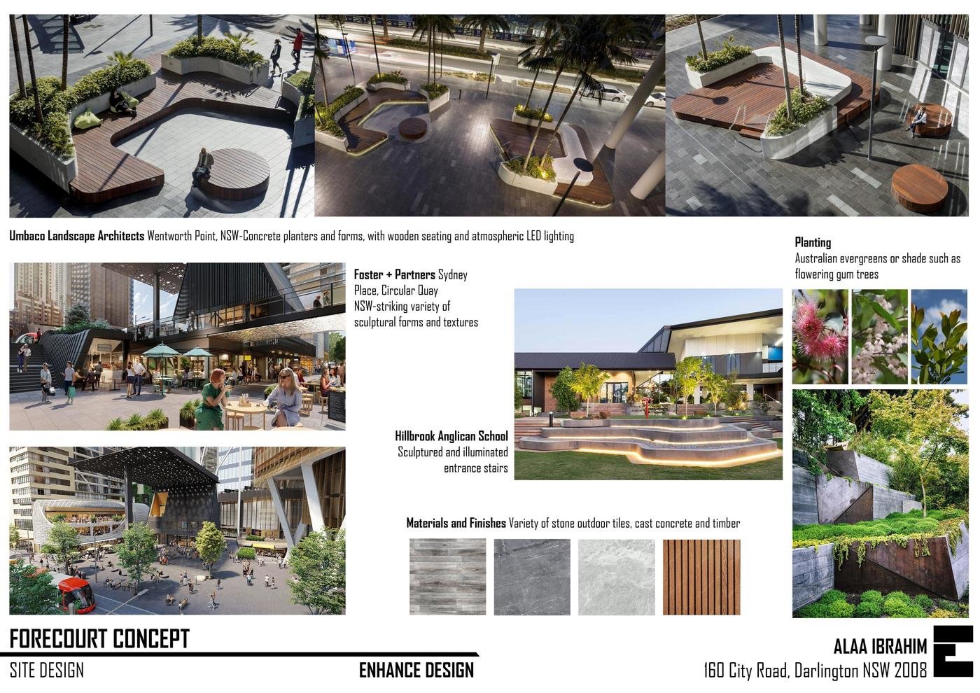 Workplace Building Concept with Forecourt and Rooftop Design by Alaa ...