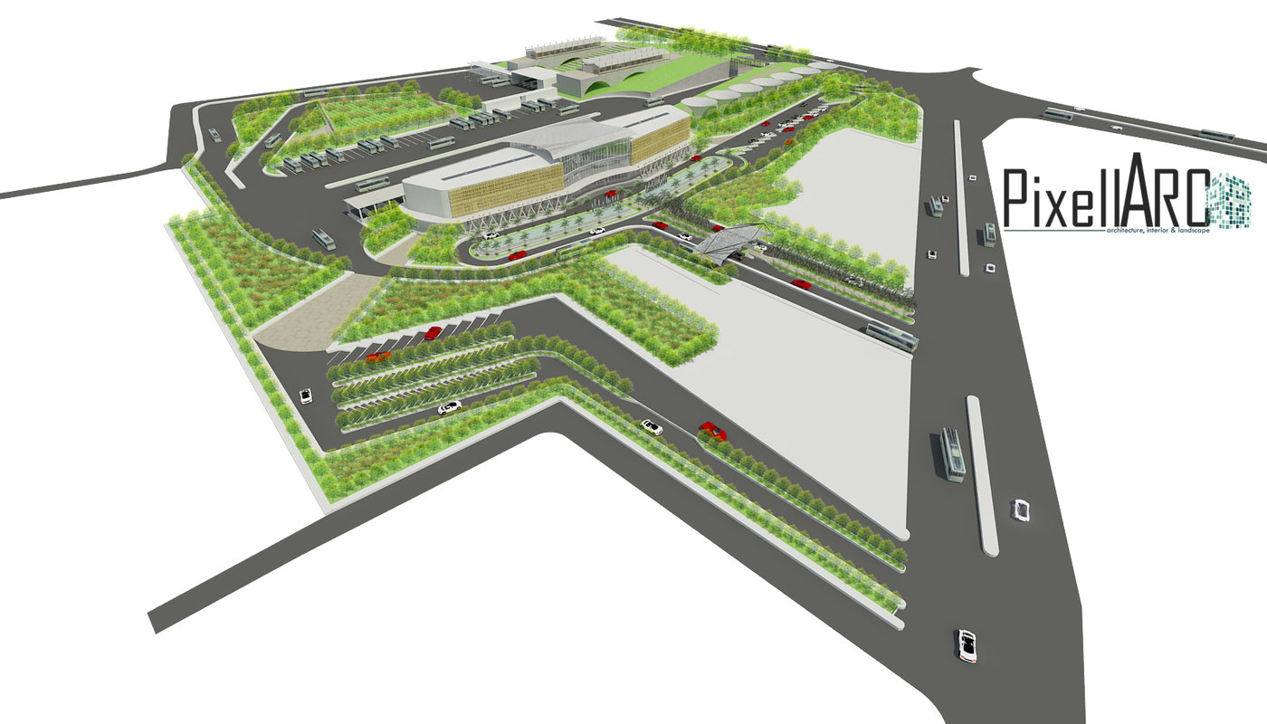 Giwangan Bus Terminal, Yogyakarta by Nova Arisyandi at Coroflot.com