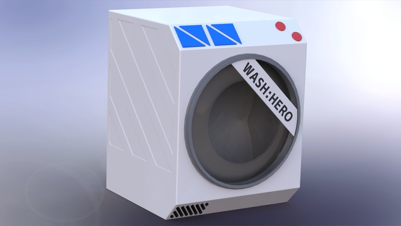 Wash:Hero Washing machine by Quinn Howling at Coroflot.com