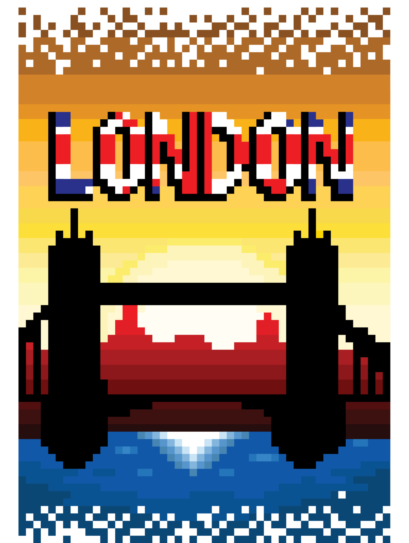 London Pixel Illustration by Alex Mathews at Coroflot.com