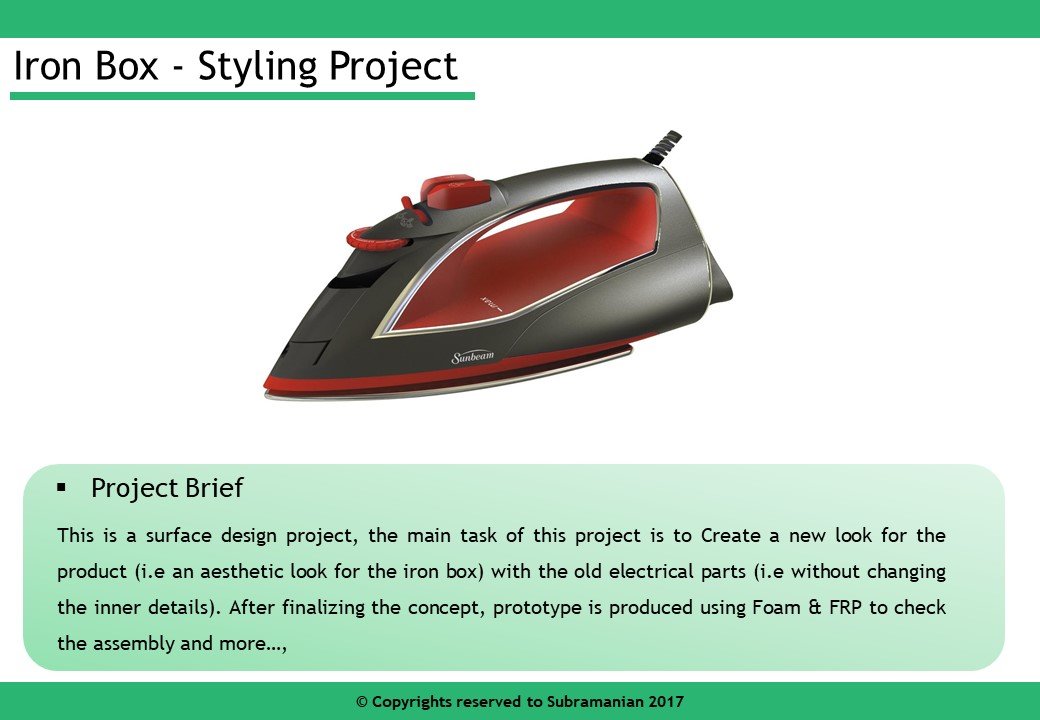 Iron Box - Styling Project by Subramanian Annamalai at Coroflot.com