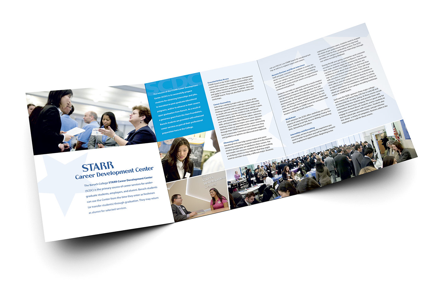 Starr Career Development Center brochure by JoAnn Manzella at Coroflot.com