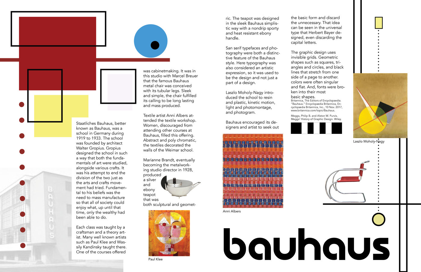 History of Graphic Design Layout by Christina Miller at Coroflot.com