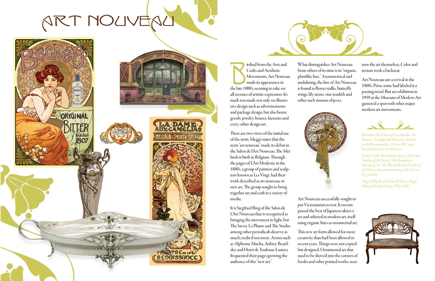History of Graphic Design Layout by Christina Miller at Coroflot.com