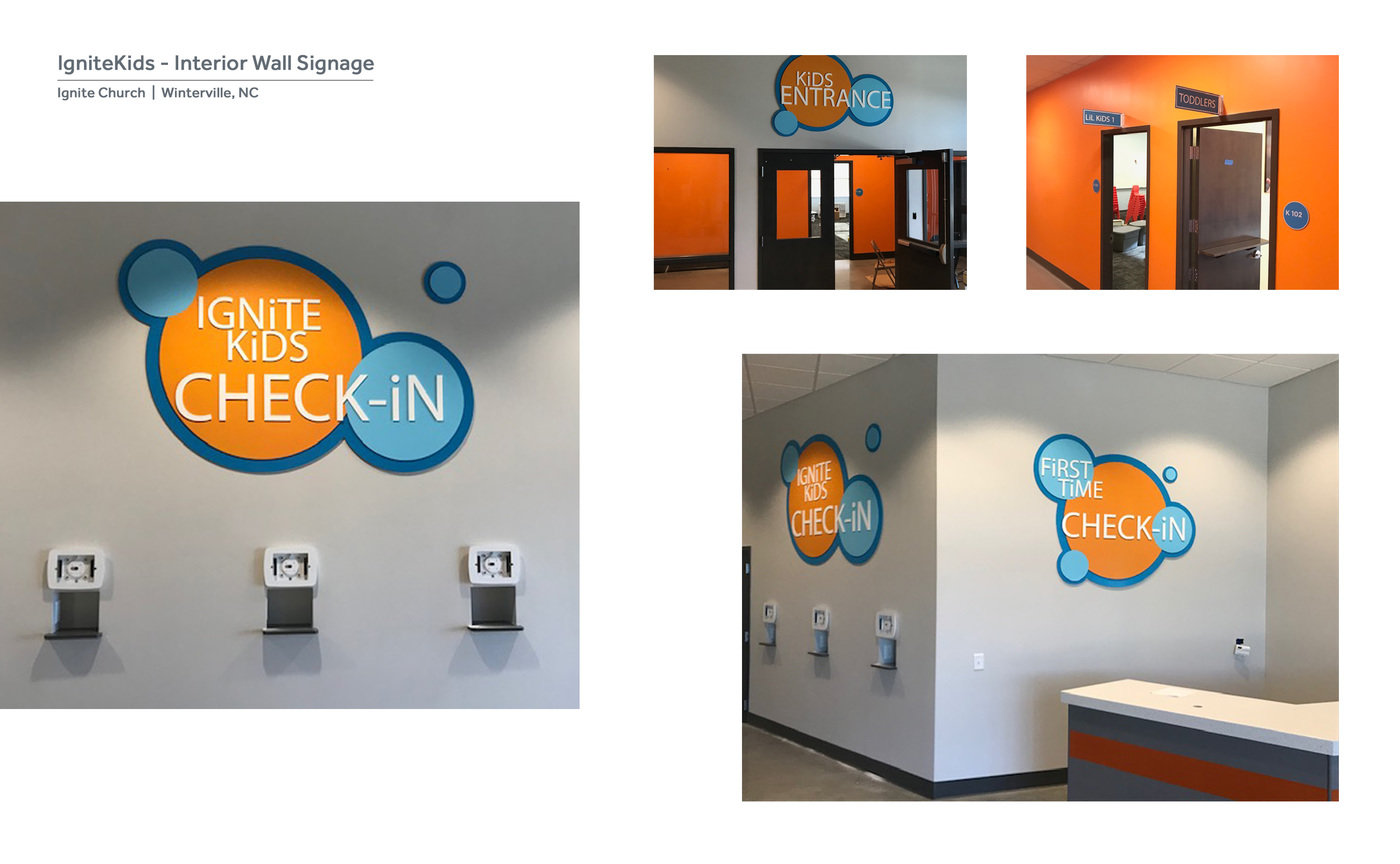 Ignite Church Signage by Trace Gashler at Coroflot.com