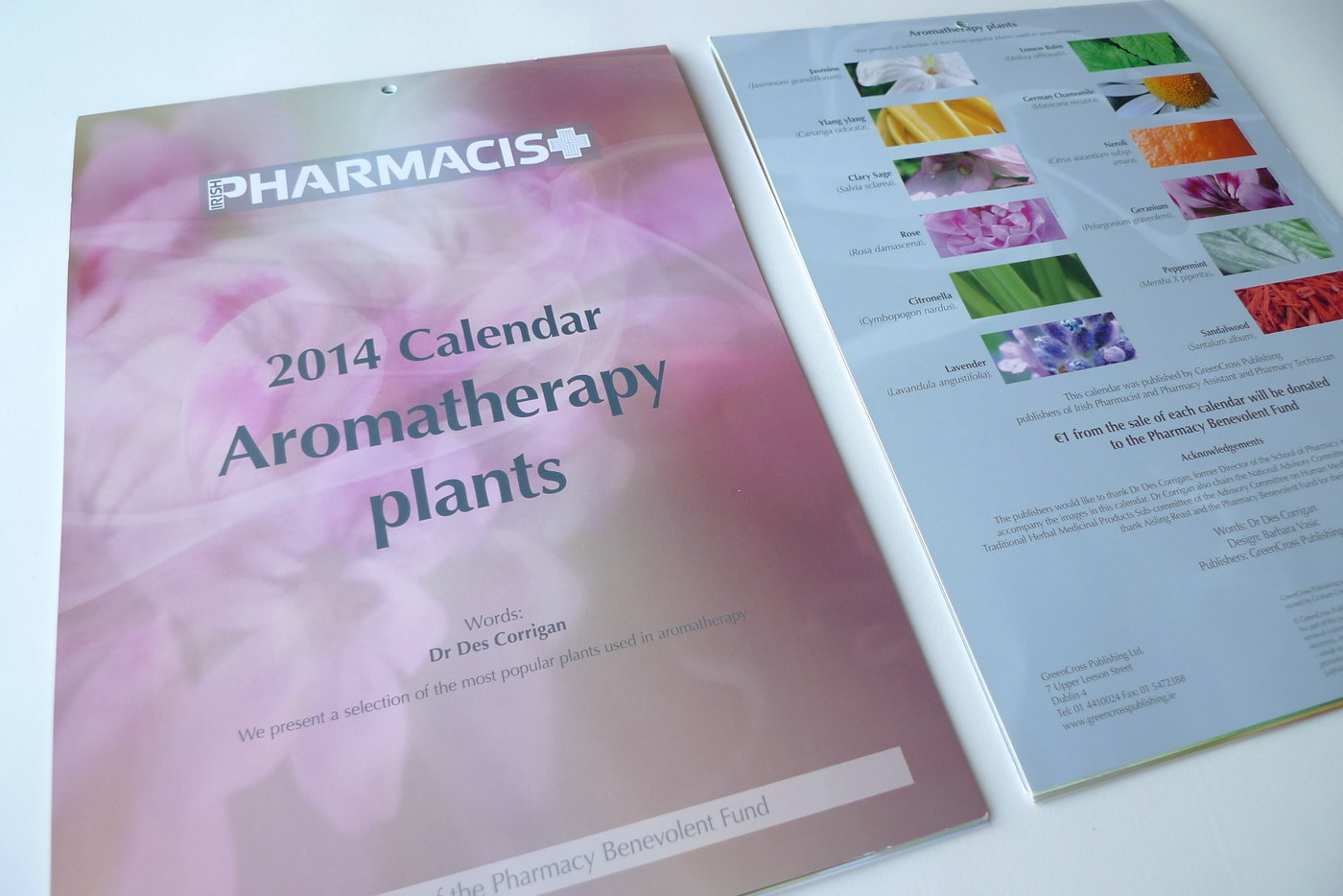 Aroma therapy plants calendar by Barbara Vasic at Coroflot.com