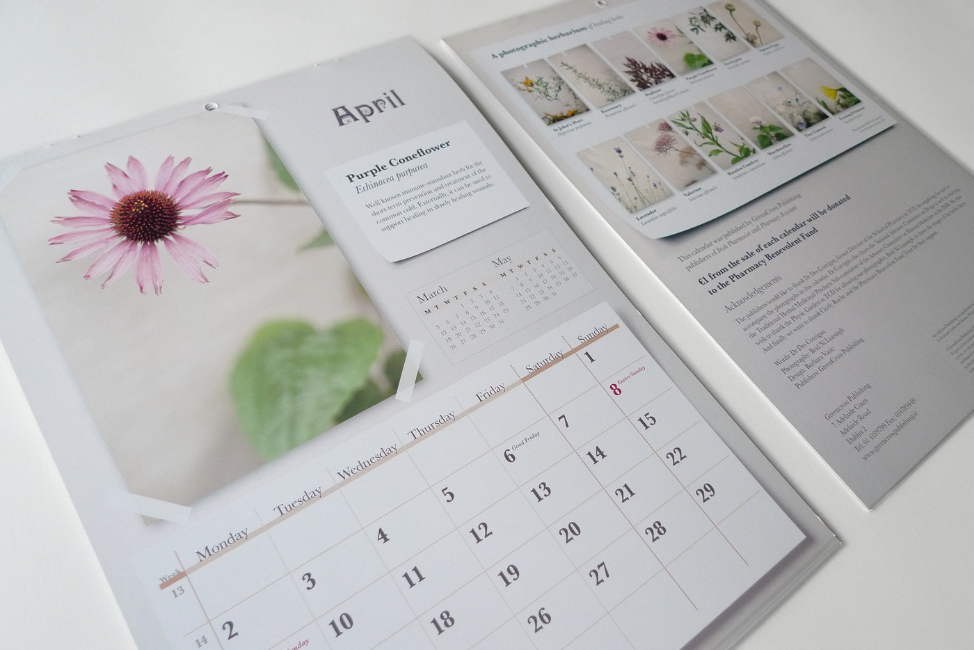 Healing herbs herbarium calendar by Barbara Vasic at Coroflot.com