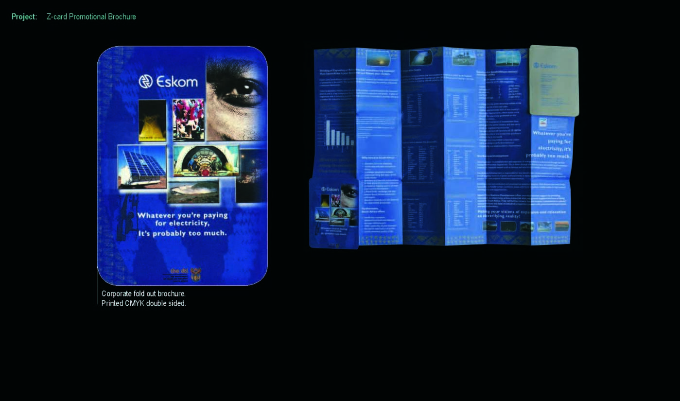 Eskom Zcard Rate Card by Ivan Vuckovic at Coroflot.com