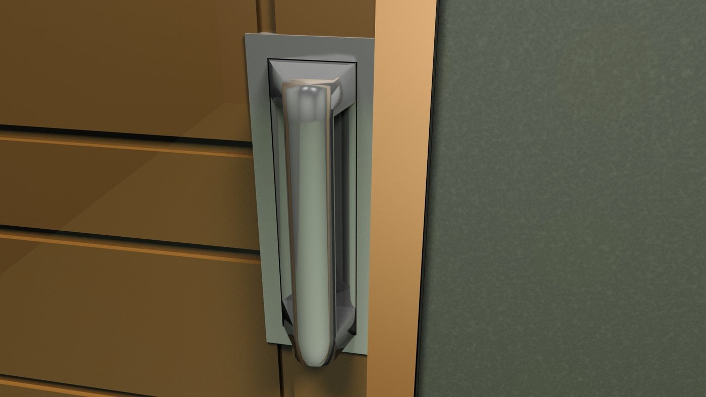 Ergonomic door handle design by Abhilash C at Coroflot.com