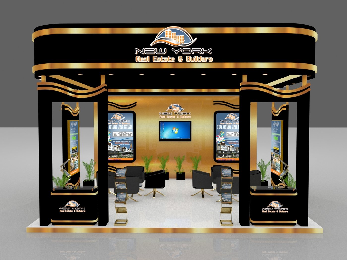 Exhibit stand design 6x6 by SABII ORT at Coroflot.com