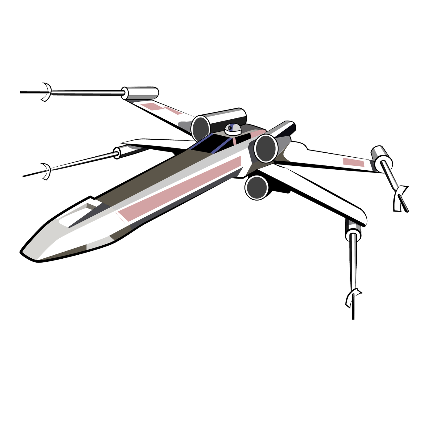 Digital Drawing (X-Wing) by Adam Reed at Coroflot.com