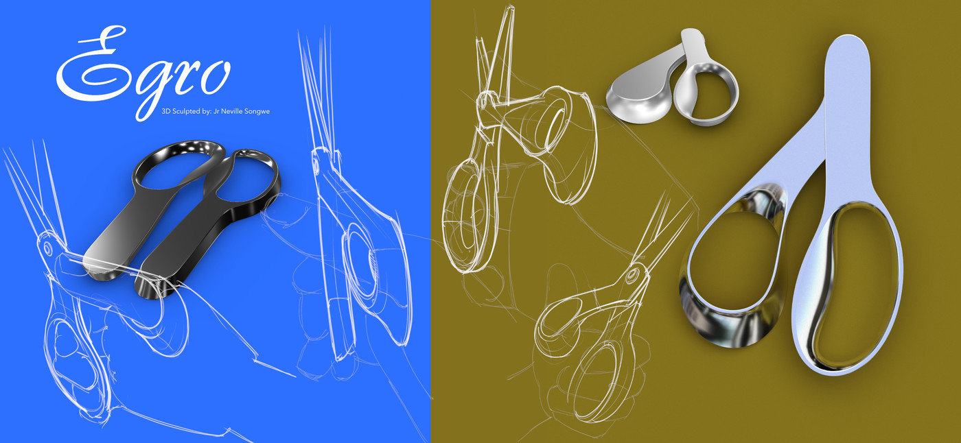 Egro - 3D form study by Jr Neville Songwe at Coroflot.com