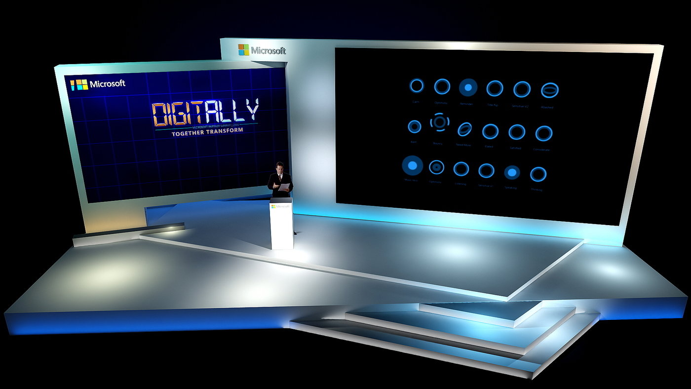 microsoft dgitally stage by Nitin Kumar at Coroflot.com