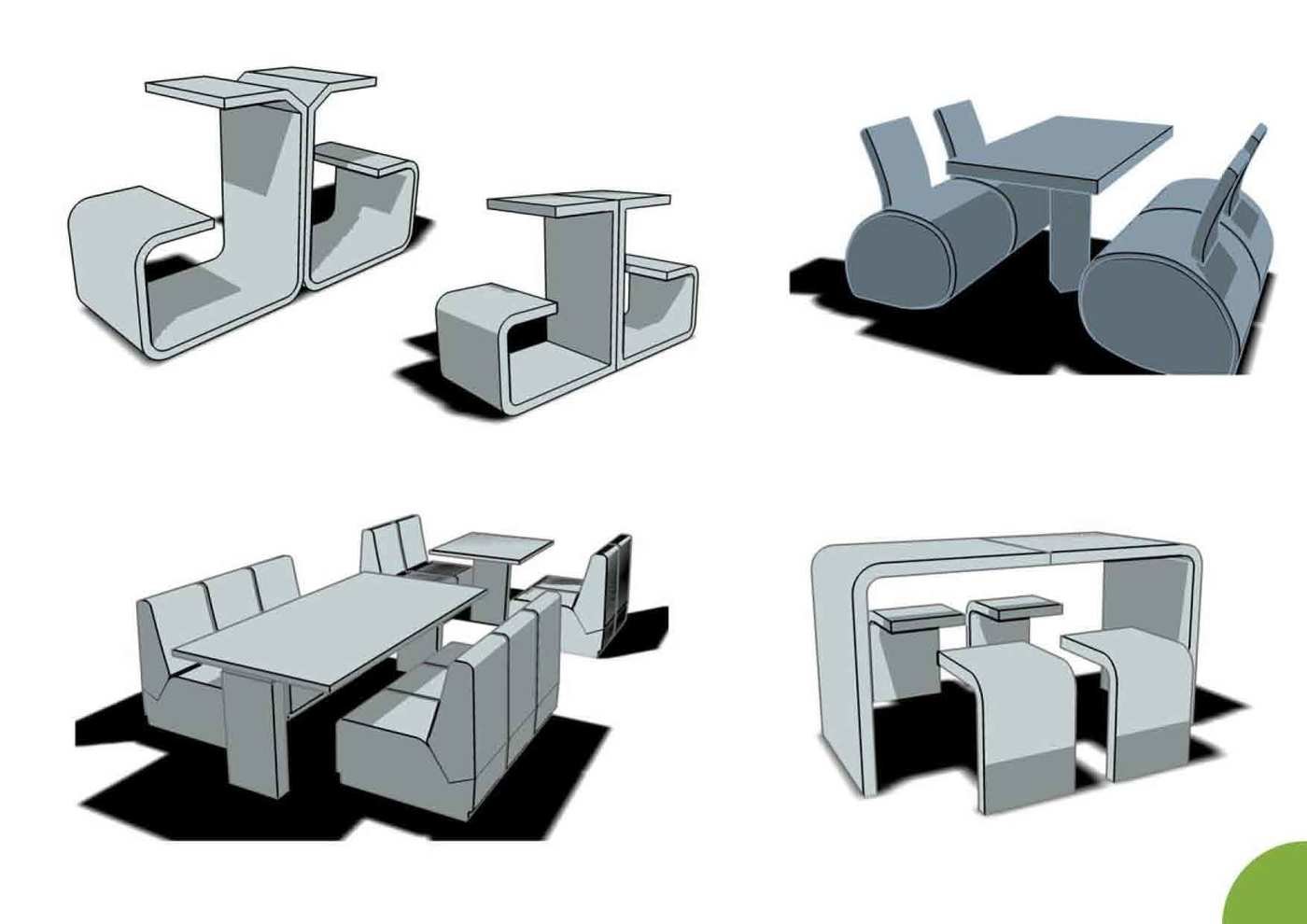 URBAN DESIGN 3 Cement picnic table by Luc ANDRE at Coroflot.com