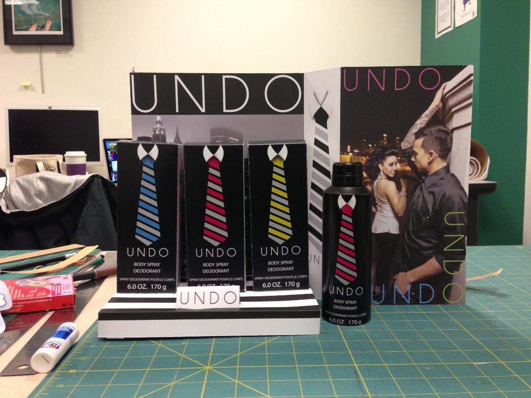 UNDO Body Spray Package Design & Display by Michael Edelin at Coroflot.com