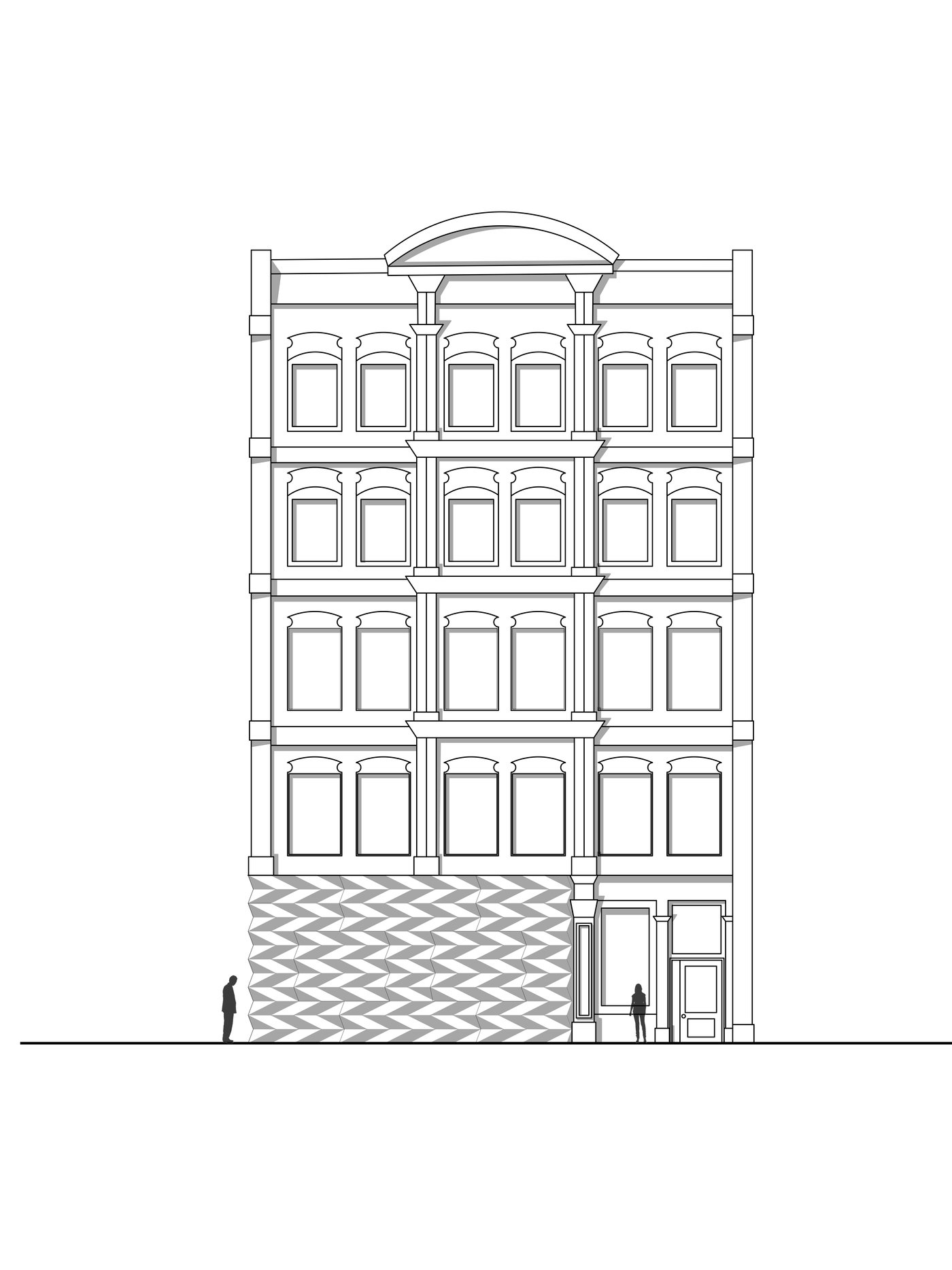 Concrete/Paper Facade System by Dwayne Riley at Coroflot.com