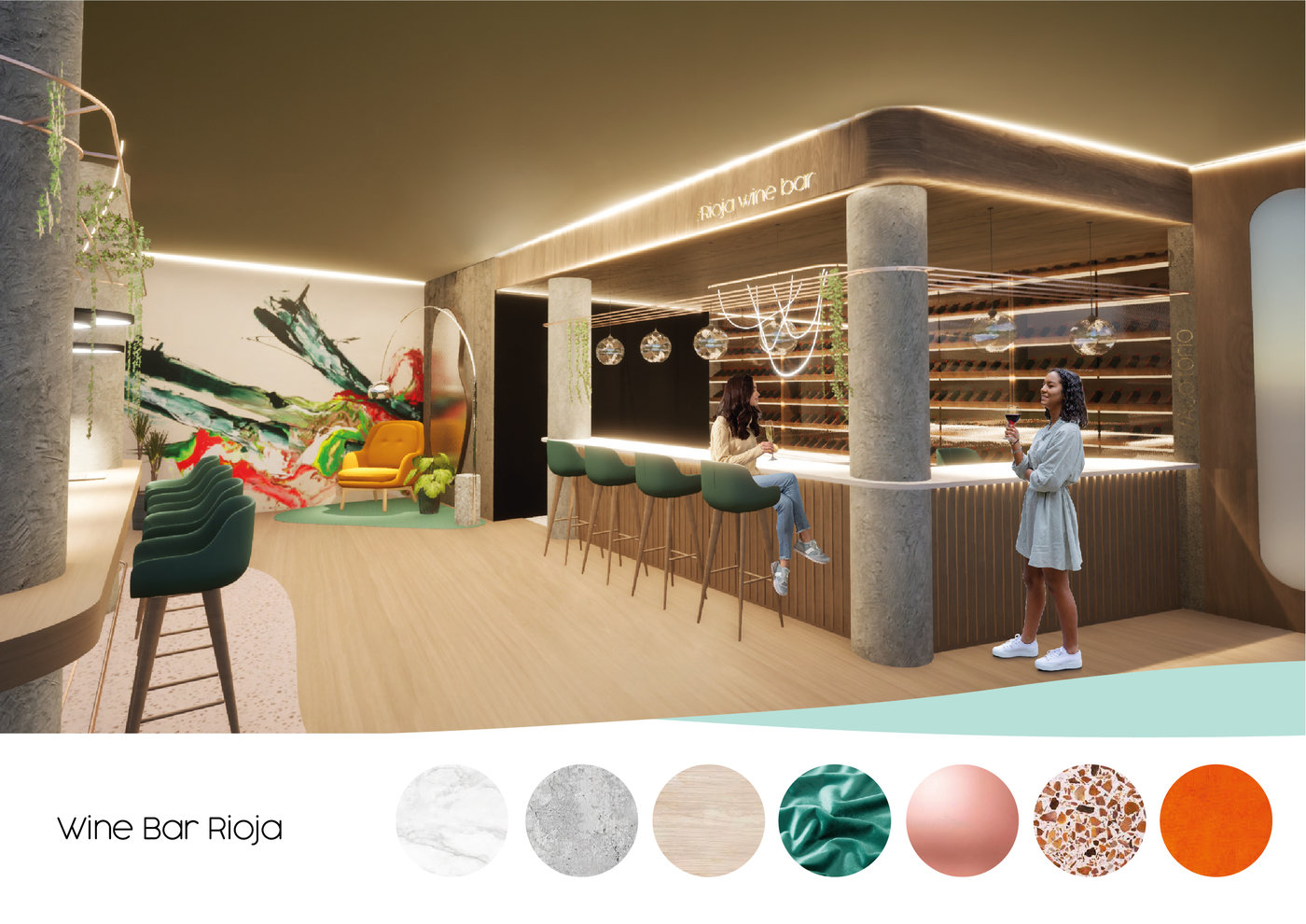 Meridien hotel lobby by Milagros Cordón at Coroflot.com