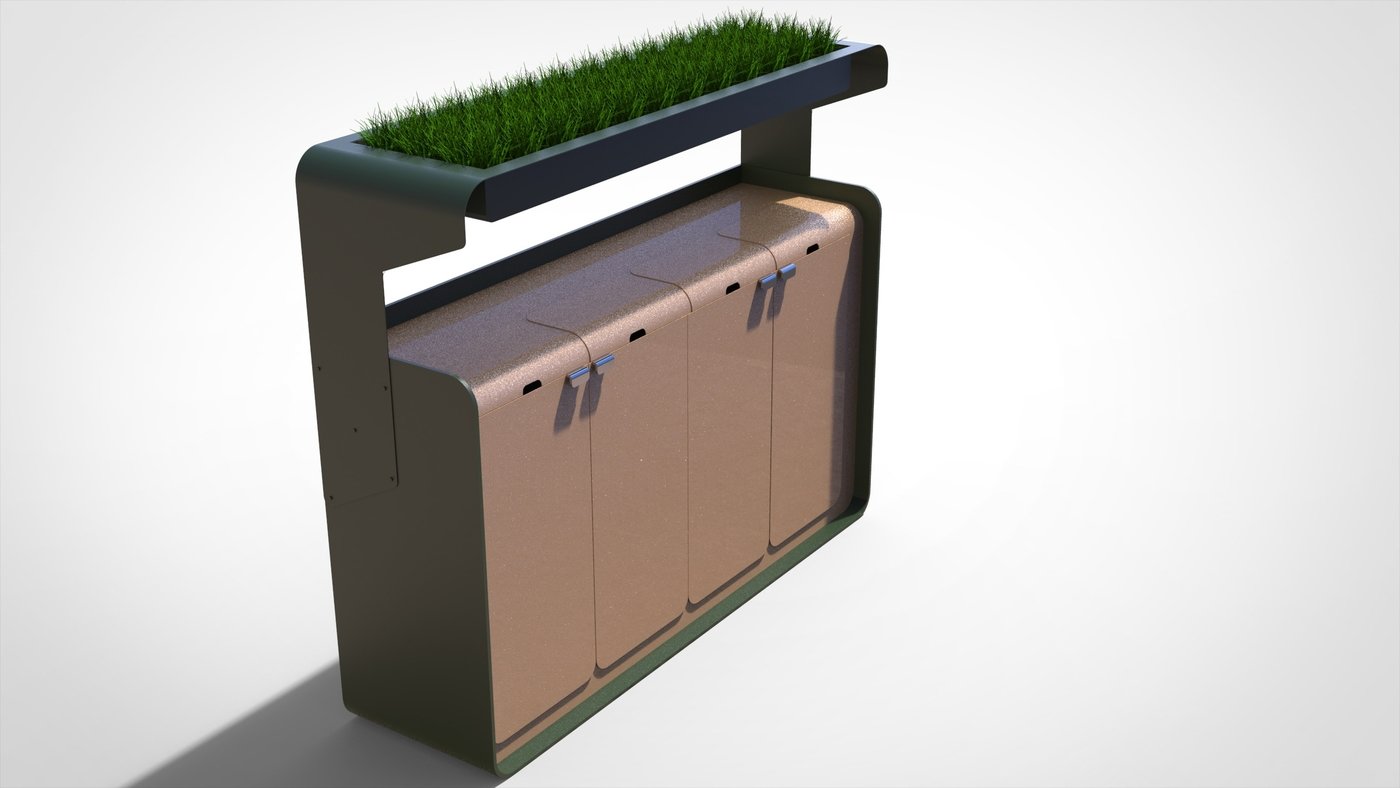 Residential Garbage Bin Design by Lena Feliciano Hansen at Coroflot.com