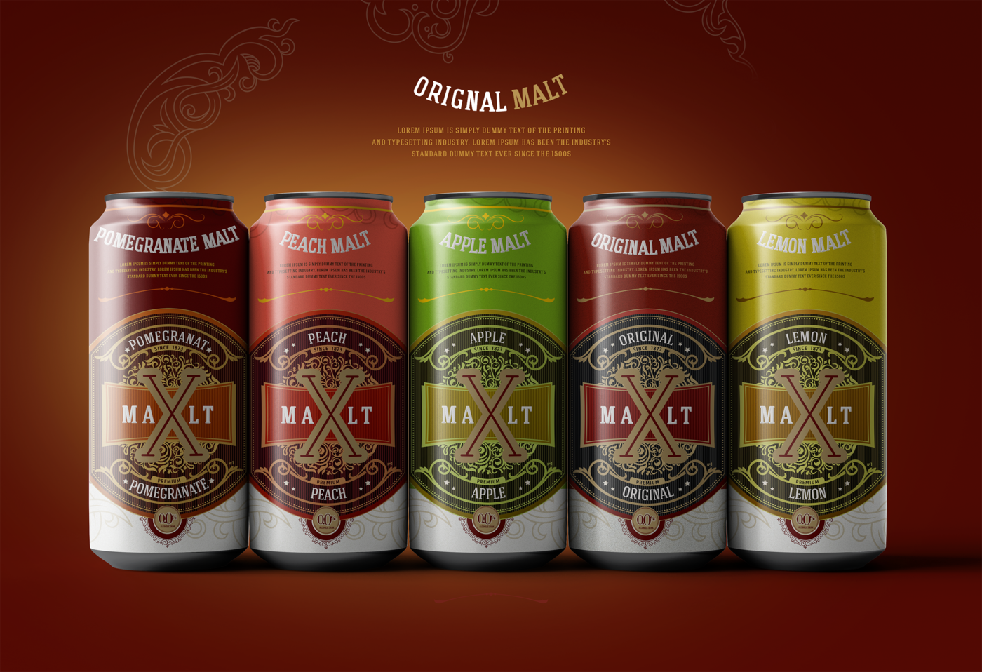 X malt package by Hammad Aftab at Coroflot.com