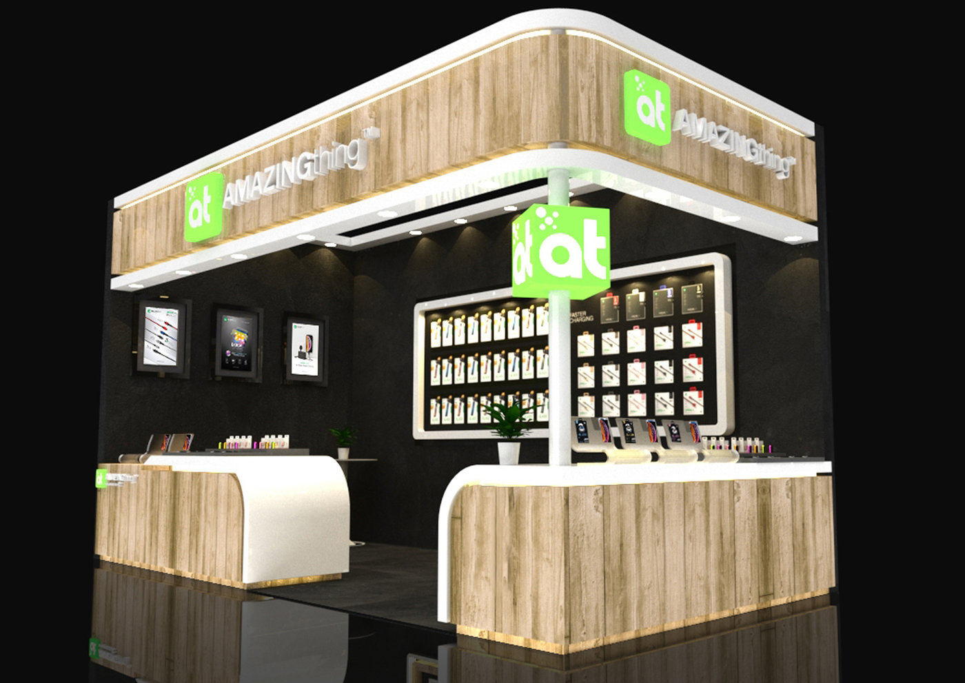 Booth designs by Ken Chan at Coroflot.com