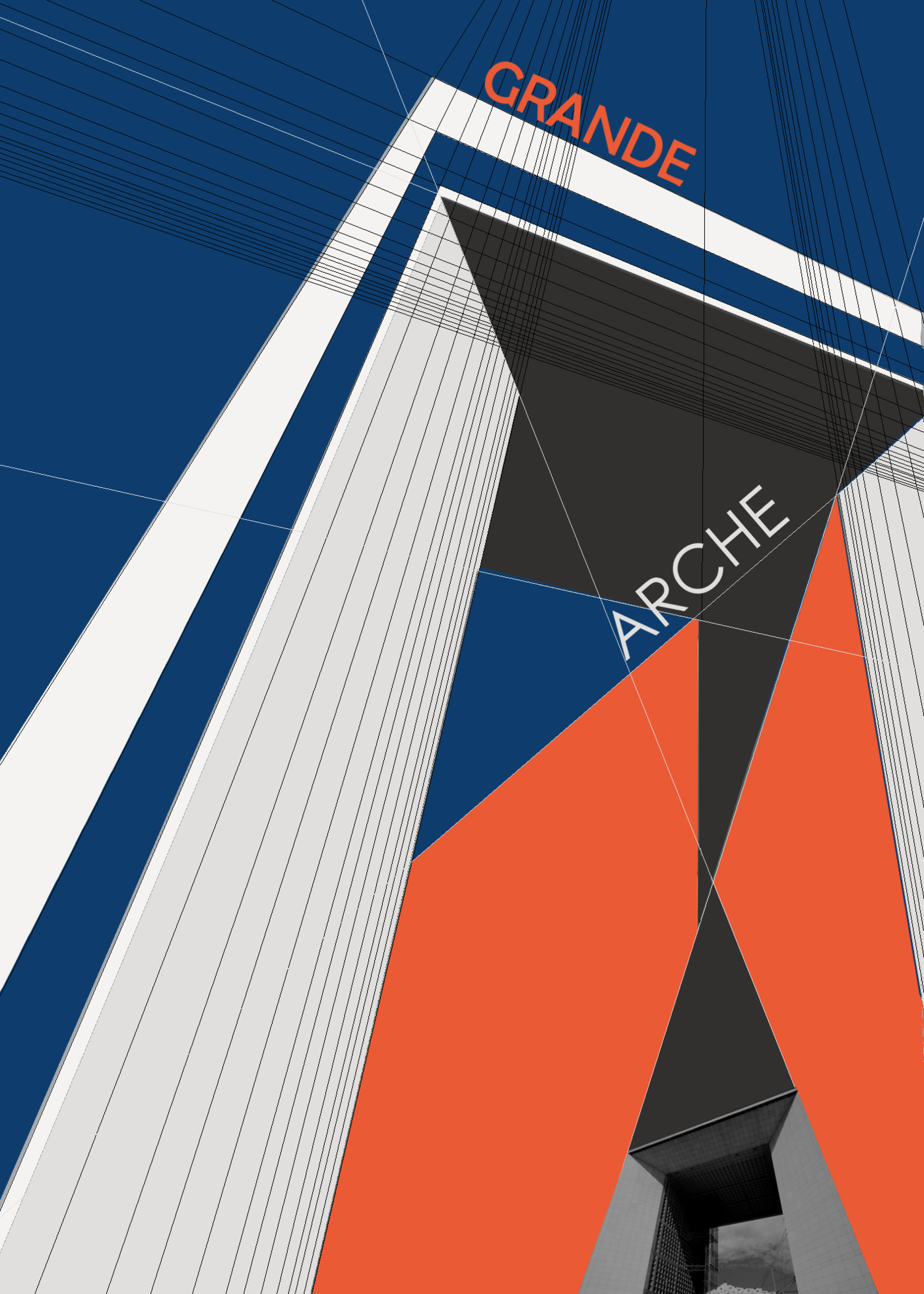 Grande Arche poster by Joanna Prokop at Coroflot.com