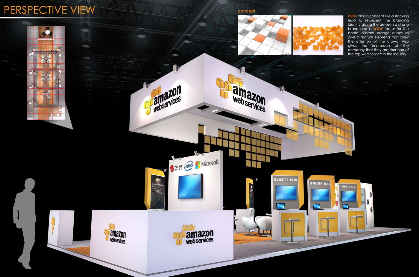 Amazon Booth Design by Dustin Ronald Elman at Coroflot.com